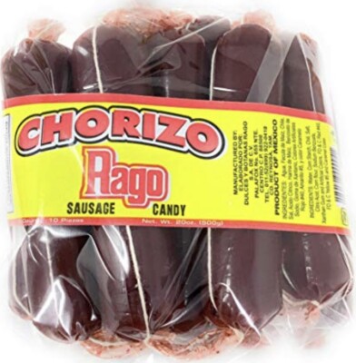 2 X Rago Chorizo Sausage Tamarindo Chile Y Sal Tamarind Mexican Candy ...