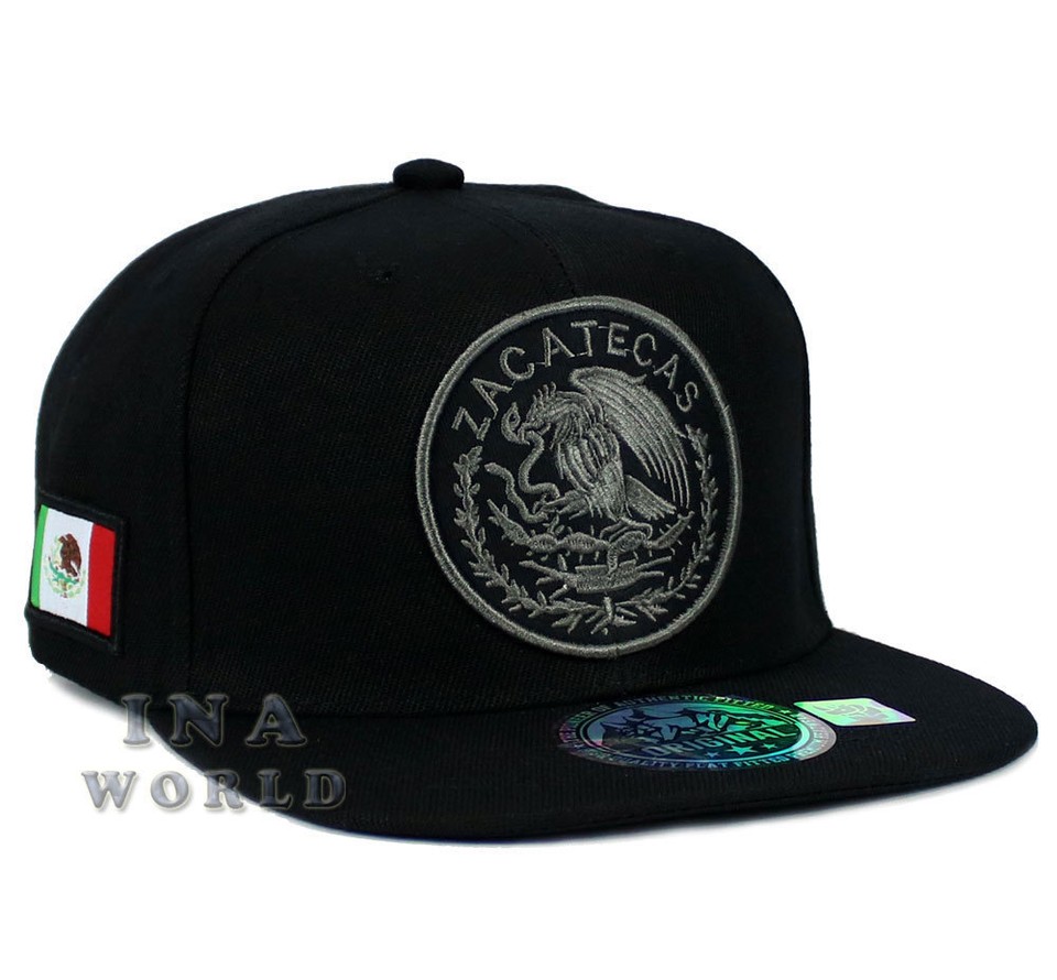 MEXICAN Hat MEXICO Federal Logo State Embroidery Snapback Flat Bill ...