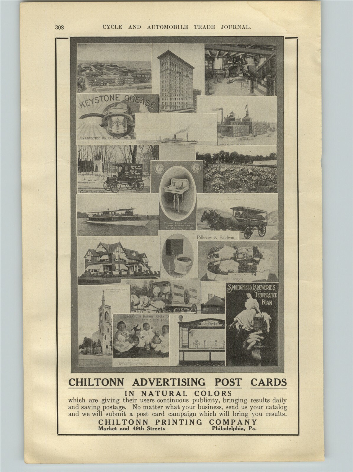 1909 PAPER AD Chiltonn Advertising Post Cards Car Auto Automobile | eBay