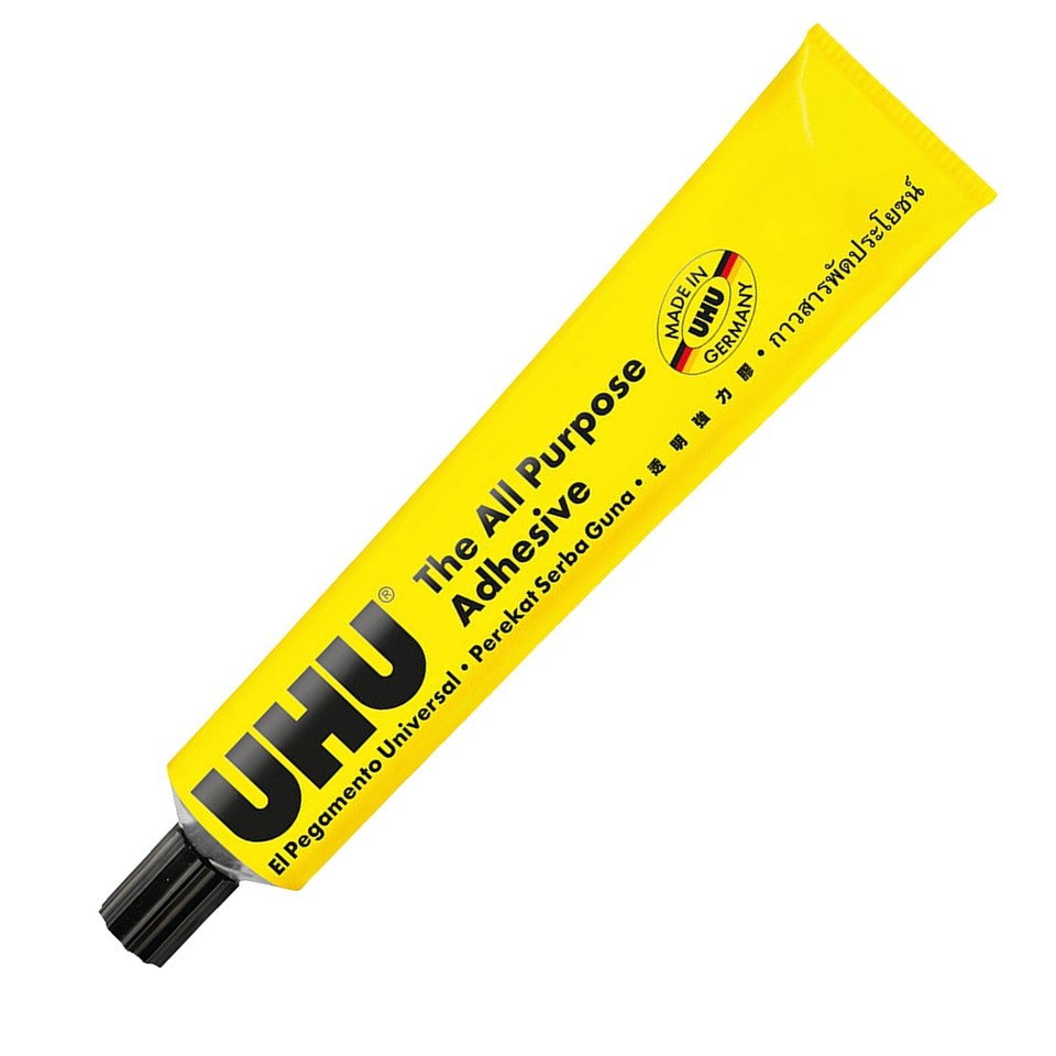 2 x UHU All Purpose Glue 125ml Jumbo Size Tubes Extra Strong Clear ...