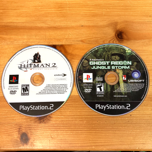 PS2 LOT: Hitman 2: Silent Assassin, Ghost Recon: Jungle Storm Sony ...