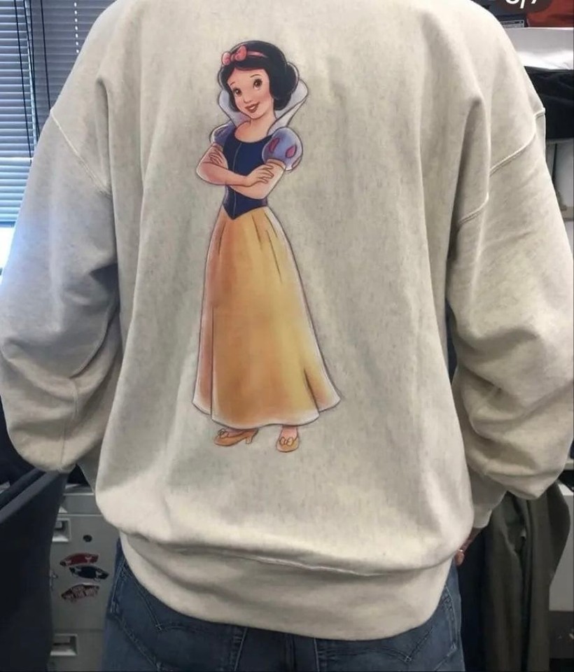 BEAMS x Champion x Disney Reverse Weave Sweatshirt Mickey Snow White ...