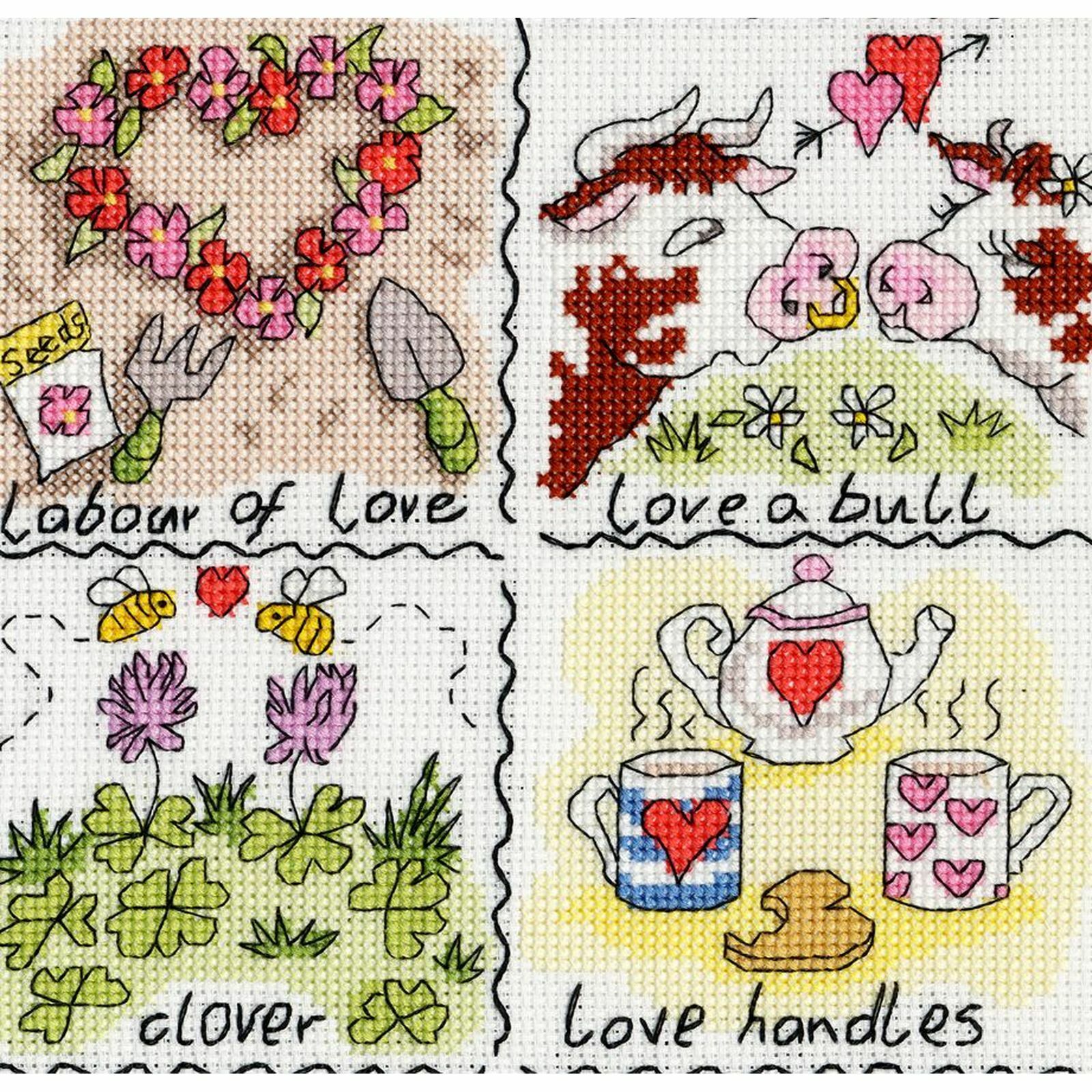 Counted cross stitch kit Dictionary of Love XDO11 Bothy Threads | eBay