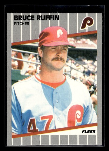 1989 Fleer Baseball #580 Bruce Ruffin Philadelphia Phillies Pack Fresh ...