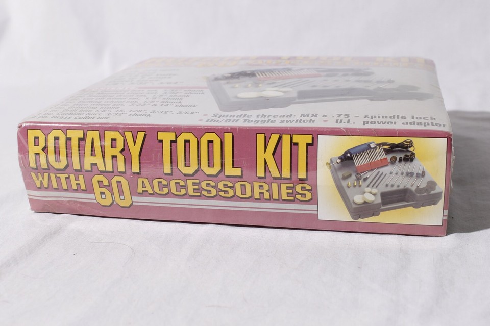 Harbor Freight 41695 Rotary Tool Kit w 60 Accessories New Sealed | eBay