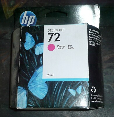 Genuine HP 72 DesignJet Magenta Ink 2011 C9399A Design Jet T610 T770 | eBay