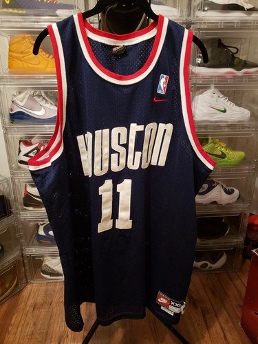 YAO MING Nike Jersey #11 Houston Rockets 1995 Sewn Throwback Basketball ...