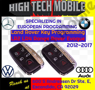 Land Rover Key Programming SERVICE with 2 NEW Replacement keys 2012 ...