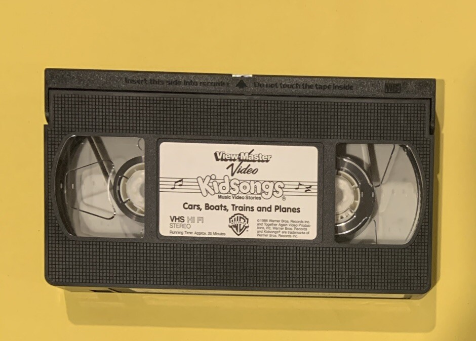VHS Tape Tested Kidsongs Cars, Boats, Trains and Planes View-Master ...