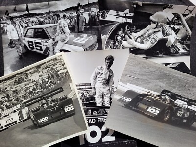1972 Bobby Allison Lot of Five Photographs, Laguna Seca/Riverside UOP ...