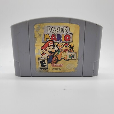 Paper Mario N64 (Nintendo 64, 2001) Authentic Cartridge Only | eBay