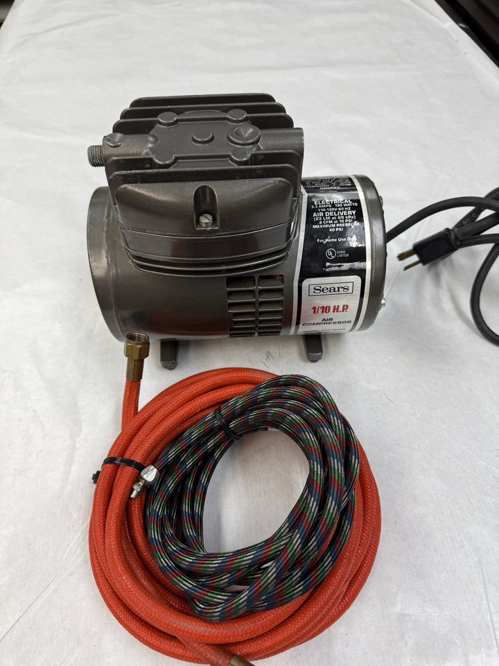 1/10 H.P. Sears Craftsman Oilless Sprayer Model 283.15055 Air Brush ...