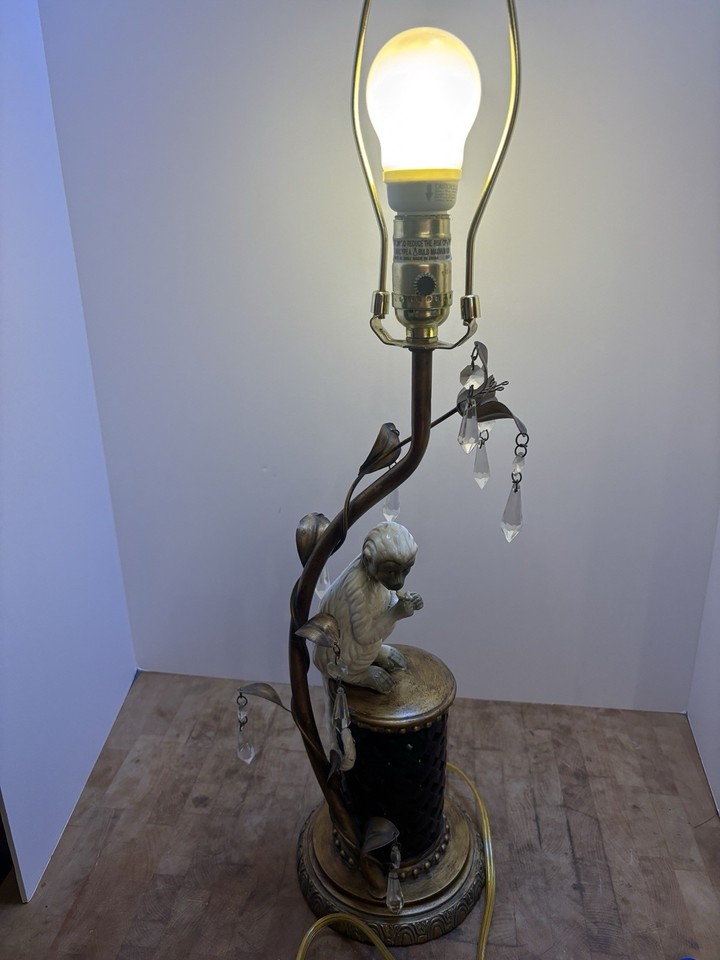 Mark Roberts Monkey Lamp White Monkey Porcelain - Unbranded Table Lamp ...