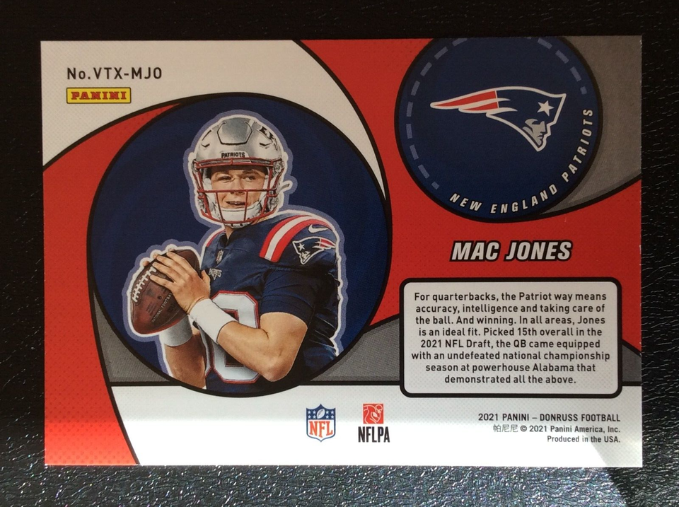 2021 PANINI DONRUSS MAC JONES ROOKIE VORTEX SP | eBay