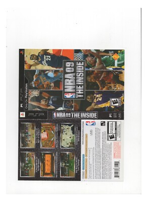 NBA 09 The Inside PSP ARTWORK ONLY Authentic Original | eBay