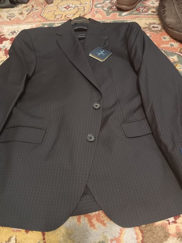 NWT JACK VICTOR SUIT 46S SLIM 40W TOP GRADE $900 ITALY MADE canvass ...