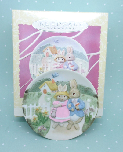 Hallmark Easter Ornament SUNNY SUNDAY BEST Collector Plate #4 Porcelain ...
