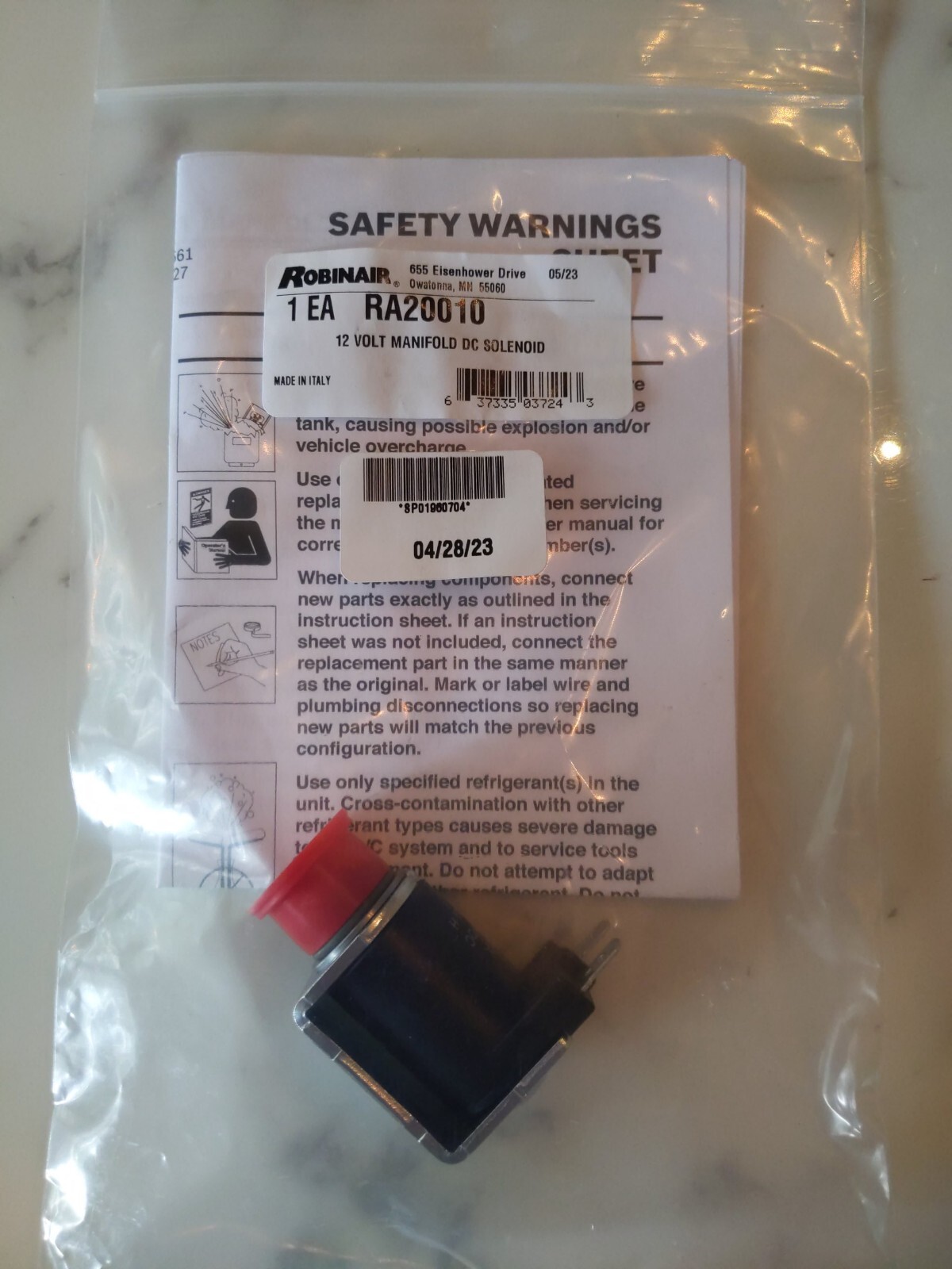 Robinair Ra20010 Parker 539436 12vdc Solenoid for sale online | eBay