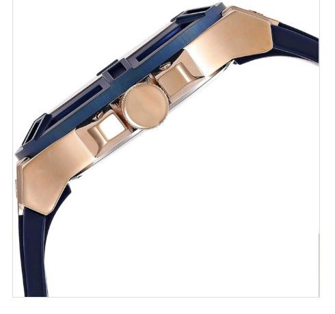 GUESS Mens Rigor Blue Silicone Strap Watch W0247G3 for sale online | eBay