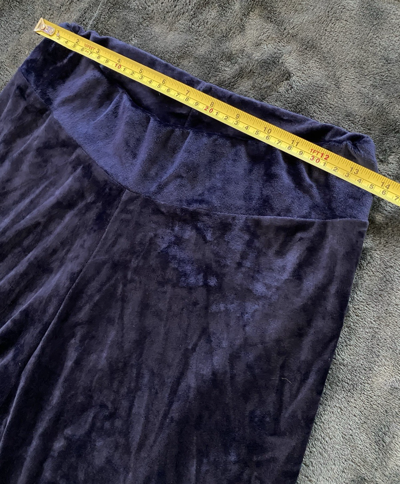 Unbranded Women’s Set Navy Blue Velvet Tracksuit With Pearl ...