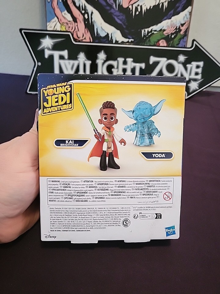 STAR WARS Young Jedi Adventures KAI BRIGHTSTAR HOLOGRAM YODA 2 Figure ...