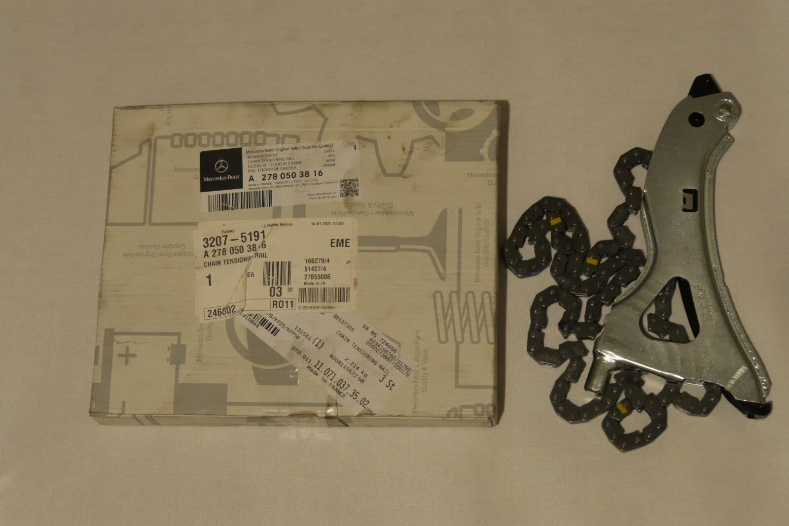 Mercedes AMG V8 2780503816 Timing Chain & Rail Genuine OEM | eBay