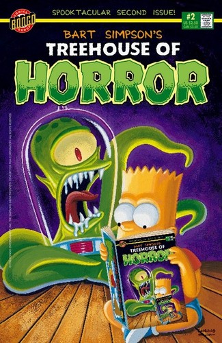 Bart Simpson Kang Kodos Alien Comic Book Cover Treehouse of Horror ...