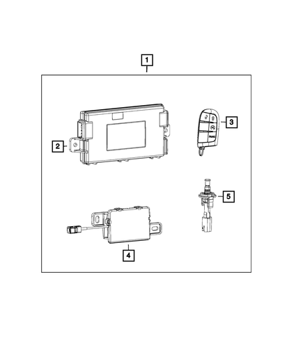 Genuine Mopar Wireless Ignition Node Receiver 68105738AF | eBay