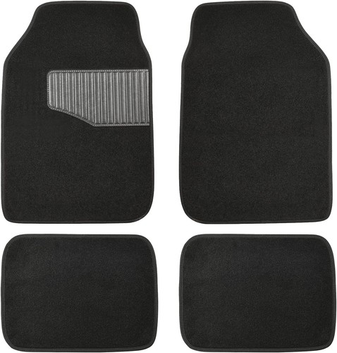 Amazon Basics Universal Fit Rubber Carpet Floor Mats For Car SUV Van ...