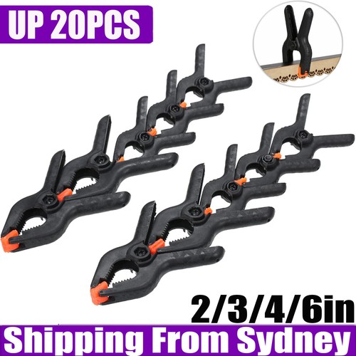 UP20X Heavy Duty Hard Plastic Spring Clamps Set Quick DIY Tools Grip ...