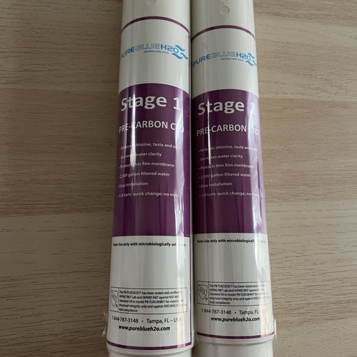 Pure Blue H20 Reverse Osmosis Filter - Stage 1 Pre-Carbon CTO 1 - New ...