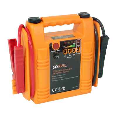 RAC JUMP STARTER 12V 400A CAR VAN BATTERY BOOSTER CHARGER LEADS HEAVY ...