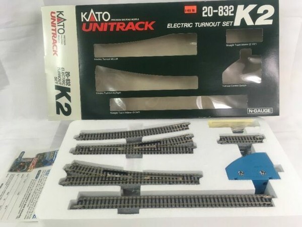 KATO Unitrack N Scale Electric Turnout Set K2 20-832 for sale online | eBay