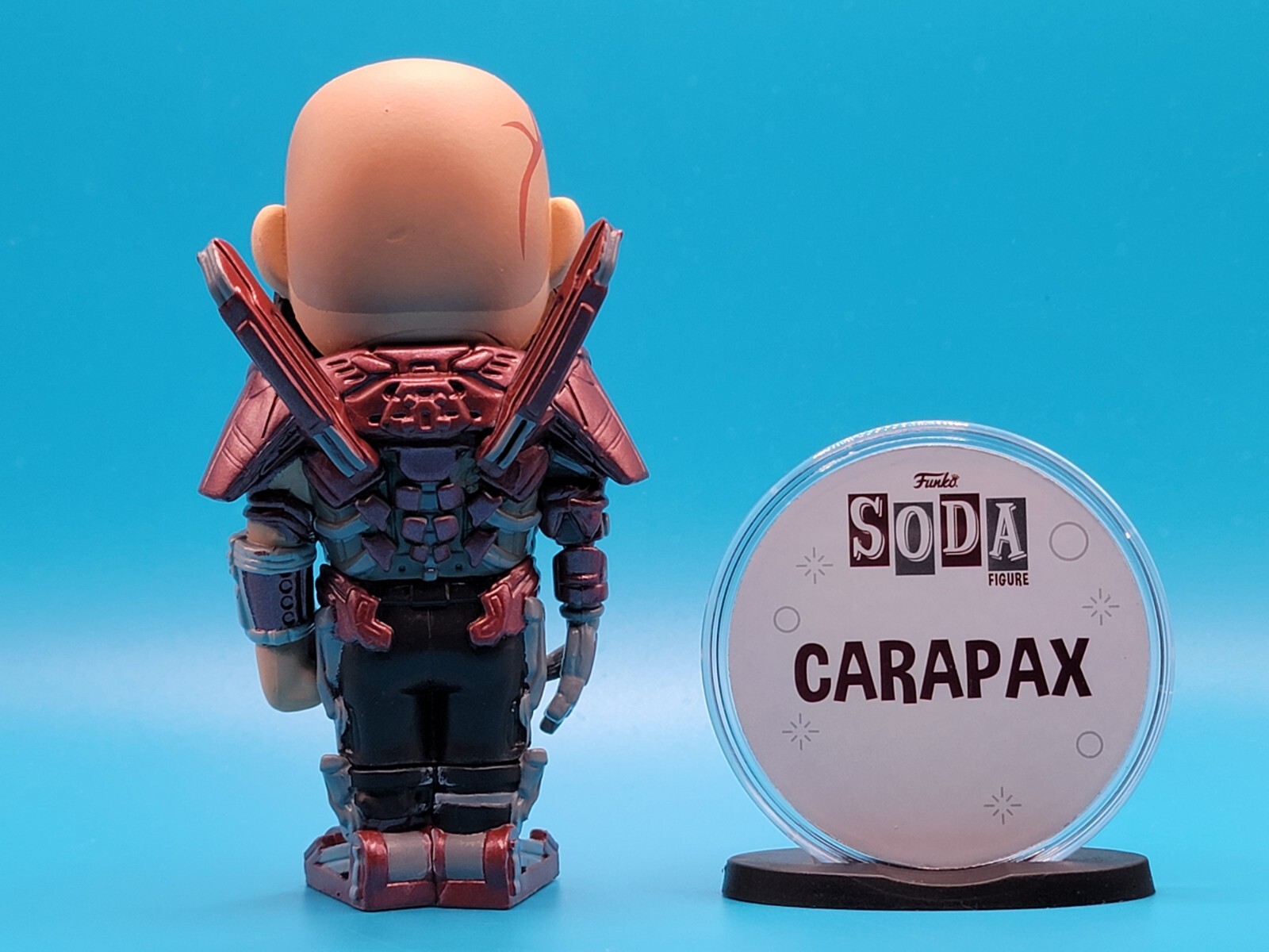 Funko Soda Carapax in Armor Common Figure + SPD Soda Kit Pog Protector ...
