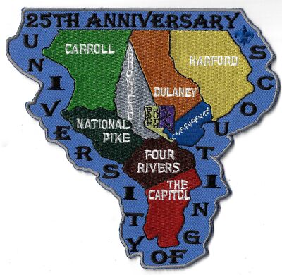 University 25th Anniversary Scouting BSA Patch GRY Bdr. [QR1057] | eBay