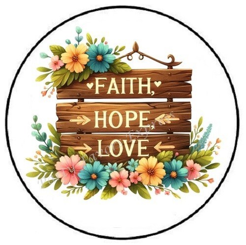 FAITH HOPE LOVE ENVELOPE SEALS LABELS STICKERS PARTY FAVORS | eBay