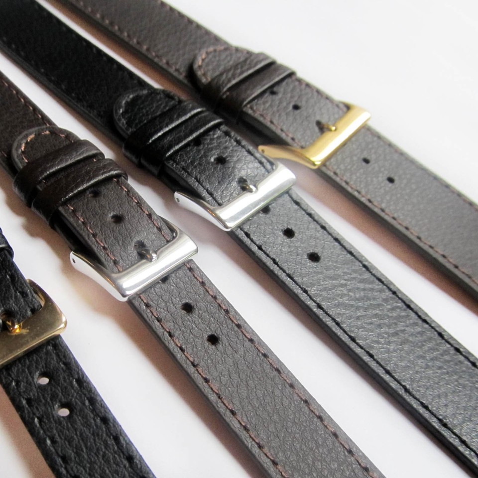 XXL Extra Extra Long LEATHER WATCH STRAP, Black or Brown All Sizes 10 ...