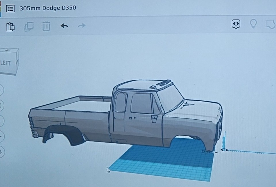 AXIAL SCX10 1/10 305mmWB DODGE RAM D350 DIY FIRST GEN EXT CAB DUALLY ...