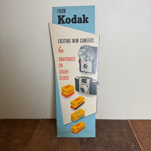 Kodak Vintage 1950s Advertising Display Sign Cardboard Standee Kodak ...