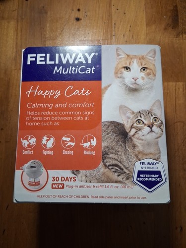 Feliway D89410M 30 Day Multicat Diffuser Kit - 48ml HAPPY CATS | eBay