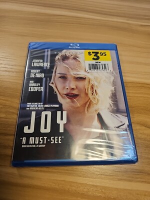 Joy (Blu-ray, 2015) NEW Jennifer Lawrence Robert DeNiro Bradley Cooper ...