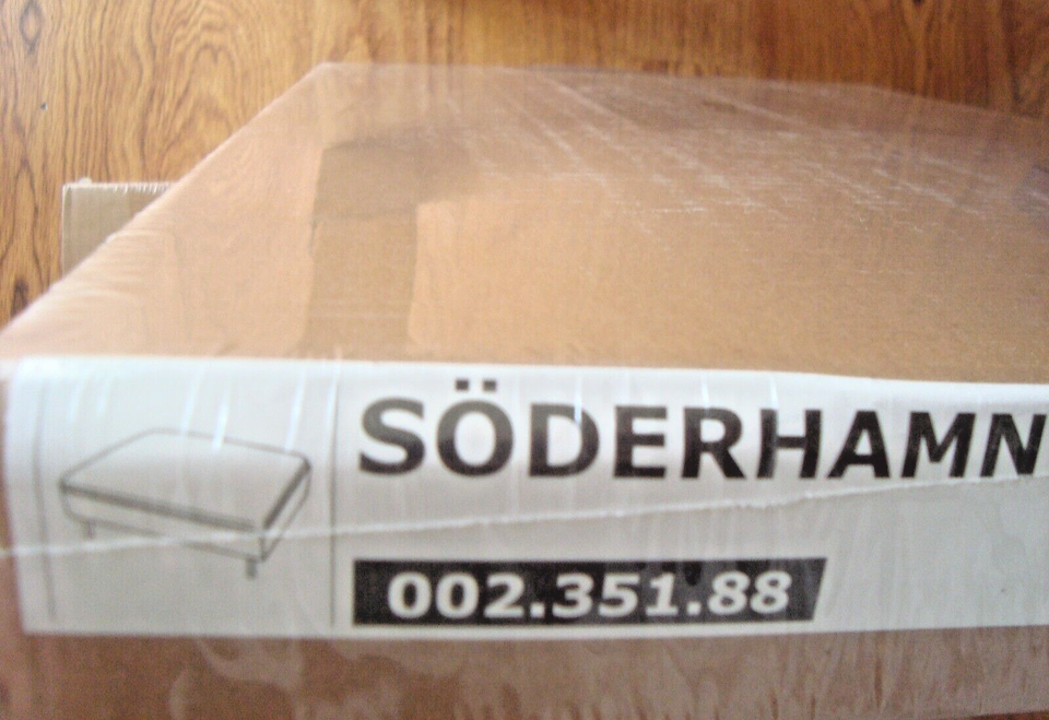 IKEA SODERHAMN Footstool Cover REPLOSA Black Ottoman Slipcover - 002. ...