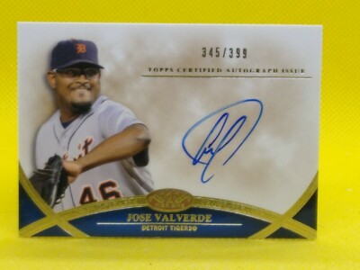 Jose Valverde 2012 Topps Tier One AUTOGRAPH #CPA-JV Detroit Tigers ...