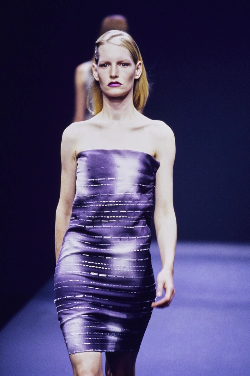 Prada Spring 1998 Grey Purple Vintage Runway Geometric Prada Spring 1998 Grey Purple Vintage Runway Geometric