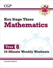 CGP Books KS3 Year 8 Maths 10-Minute Weekly Workouts (Paperback) (US ...