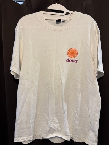 DEUS logo print T-shirt L Deus Records | eBay