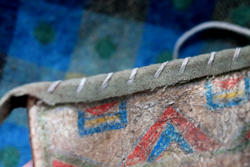 Vintage PARFLECHE BAG antique Native American document pouch Plains ...
