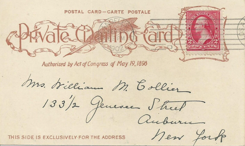 Rare. Private Mailing Card. 'East Lake Park, Los Angeles, CA.' Posted 2 ...