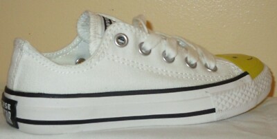 GIRL'S CONVERSE CTAS OX WHITE/FRESH YELLOW/BLACK 2C-1903-M88 SIZE 11 | eBay