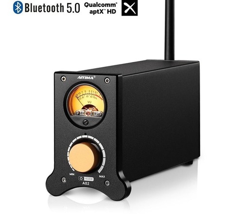 Bluetooth Power Amplifiers VU Meter Stereo Level Indicator Audio Amp ...